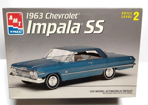 Plastic Model Rare Amt '63 Chevrolet Impala Ss 1/25 | eBay