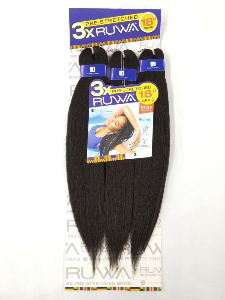 3X RUWA 18" Braid Sensationnel X-Pression Pre-Stretched Aquatex ...