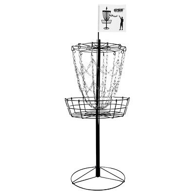 Portable 12-Chain Disc Golf Basket. Disc Golf Target Goal for Discs ...