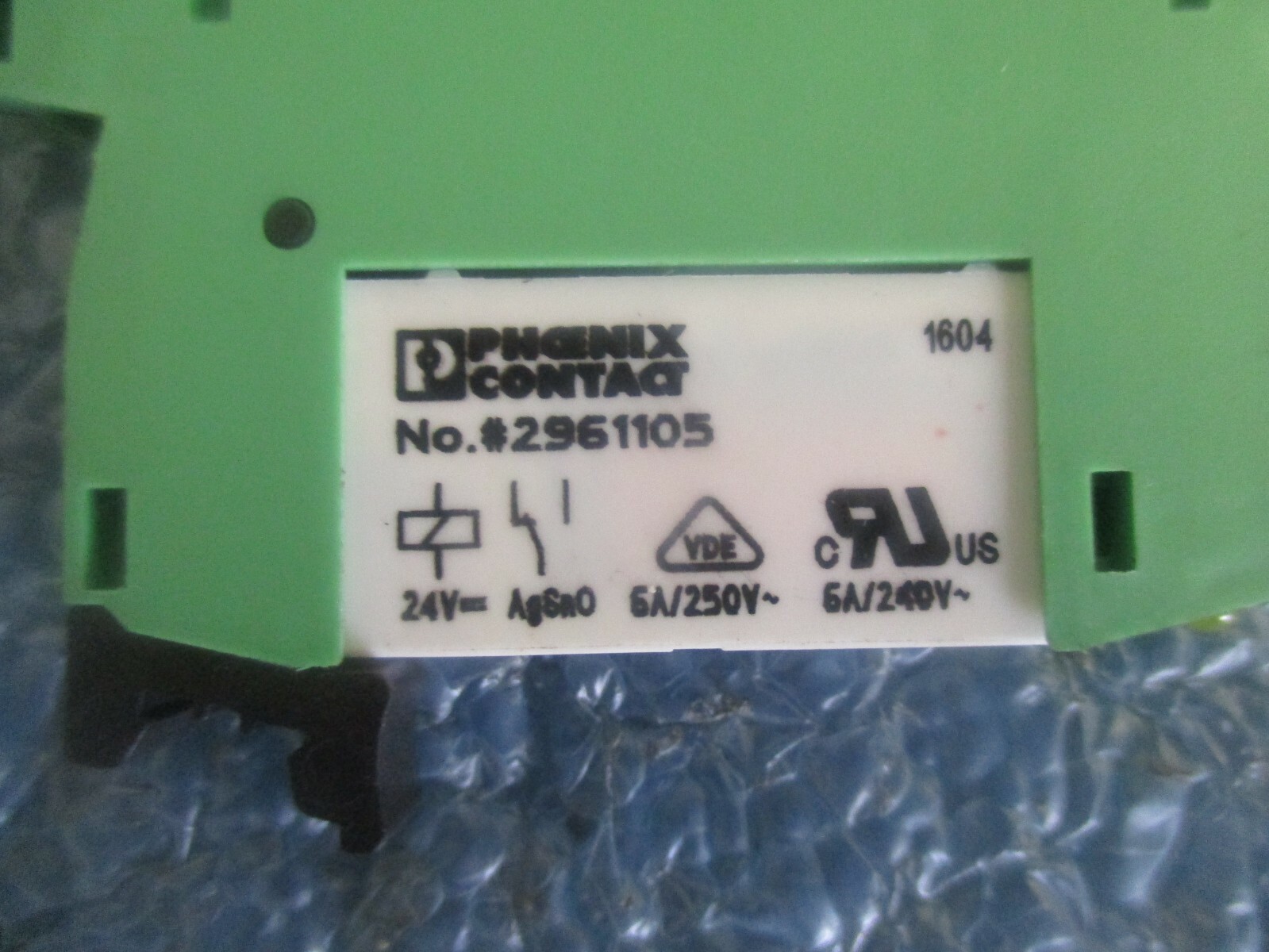 Phoenix Contact PN: 2966016. PLC-BSC-24DC/21 Terminal Relay, with ...