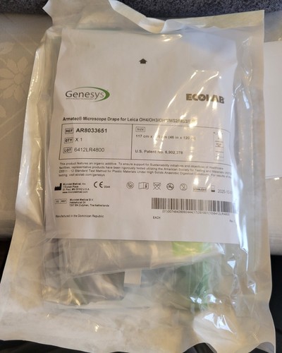 ECOLAB GENESYS ARMATEC MICROSCOPE DRAPES AR8033651- LEICA OH4/OH3/OHS ...