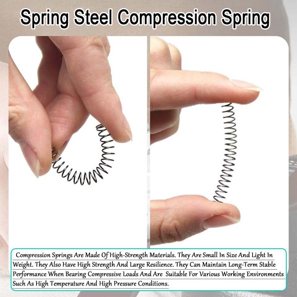 Compression Spring Steel 0.3mm Wire Dia 2mm - 6mm OD Small Pressure ...