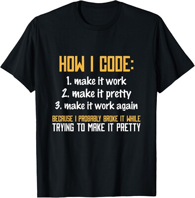 Programmer Coder Developer Programming Coding T-Shirt | eBay