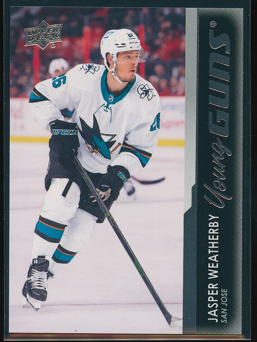 Jasper Weatherby 2021-22 Upper Deck Series 2 Young Guns #487 Rookie RC ...
