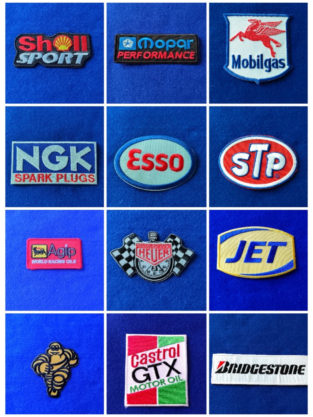 A Selection of 12 Motorsports Racing Sew On & Iron On Patches (Set G ...