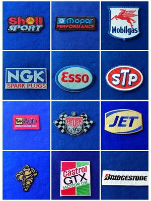 A Selection of 12 Motorsports Racing Sew On & Iron On Patches (Set G ...