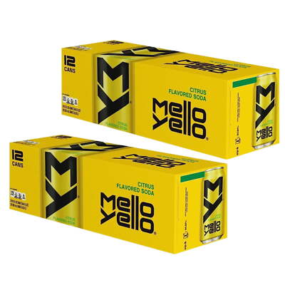 Mello Yellow Citrus Flavored Soft Drink (24 Pack 12 oz Cans) | eBay