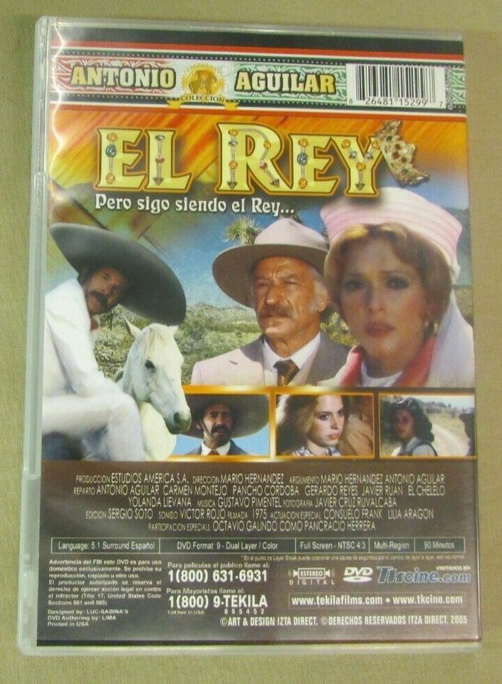 El Rey DVD Antonio Aguilar - El Charro De Mexico | eBay