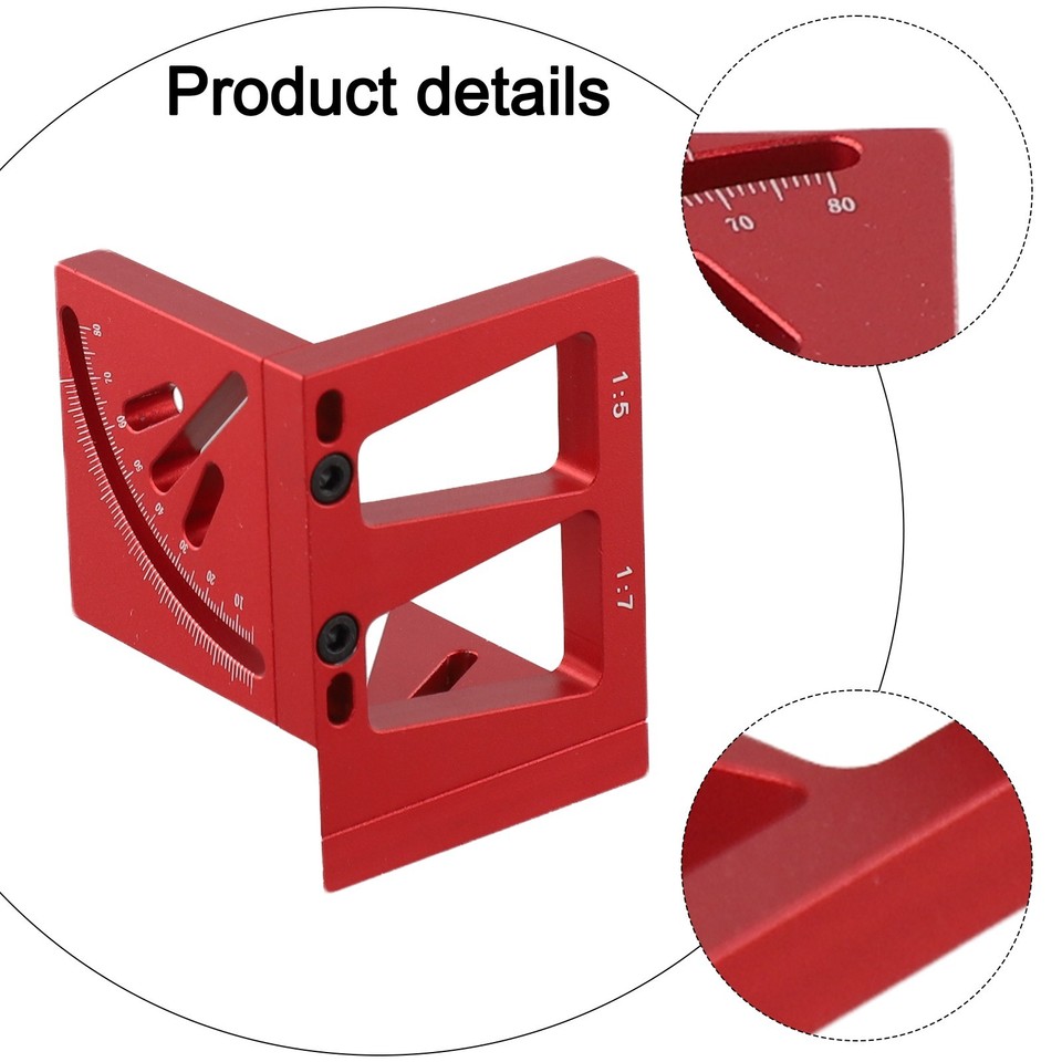 Aluminum Alloy 3D Woodworking Square Ruler for Accurate Marking and ...
