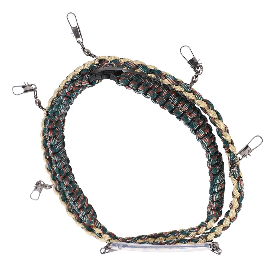 Fly Fishing Nylon Braided Lanyard Necklace Fishing Nipper Patch Forcep ...