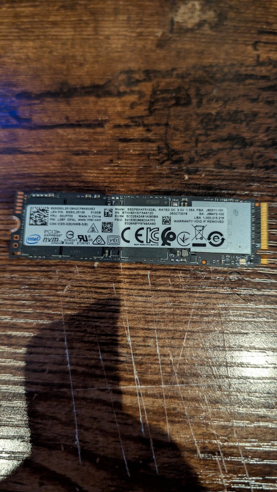 Intel NVMe SSD 512GB SSDPEKKF512GB M.2 2280 NVMe | eBay UK