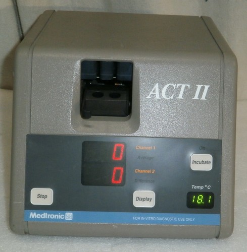 Medtronic ACT II System 400-15 Automated Coagulation Timer Working ...