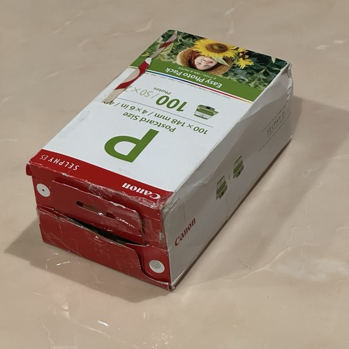 CANON Easy Photo Pack E-P100 Ink & Paper SELPHY ES Postcard Size 4"x6 ...