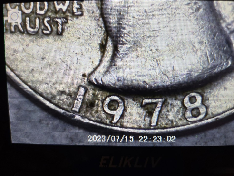 1978 D Washington Quarter w/ repunched & completely filled in D mint ...