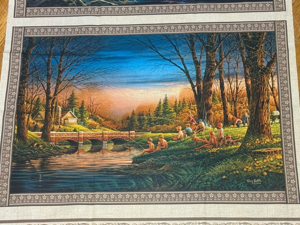 Terry Redlin Wild Wings - Seasons cotton Fabric Panel Benartex | eBay
