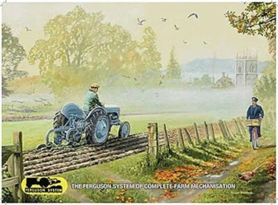 Tractor Advertising Tin Signs T20 Grey/Red Vintage Fergy - variations ...