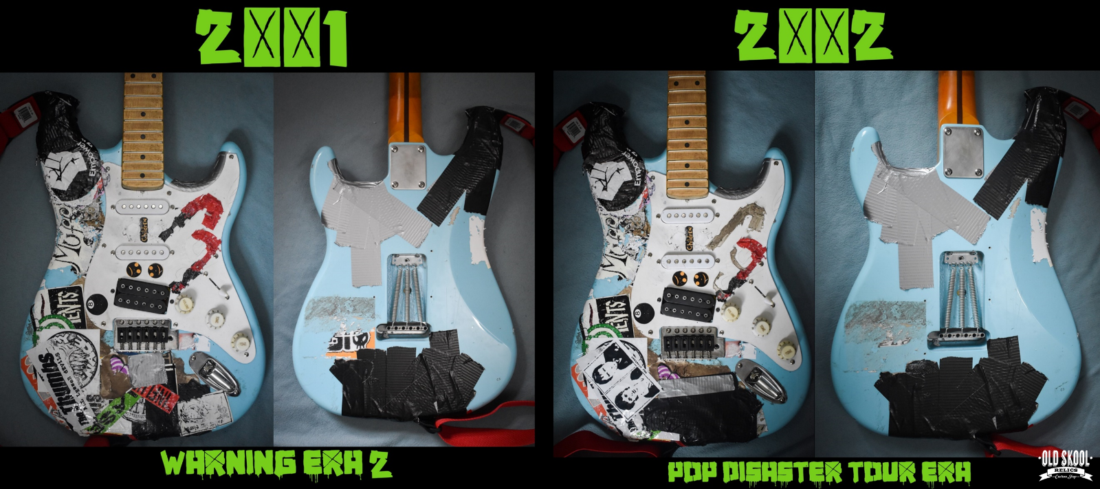 Billie Joe Armstrong Blue Electric Guitar BJ Replica Relic And Gig Bag ...