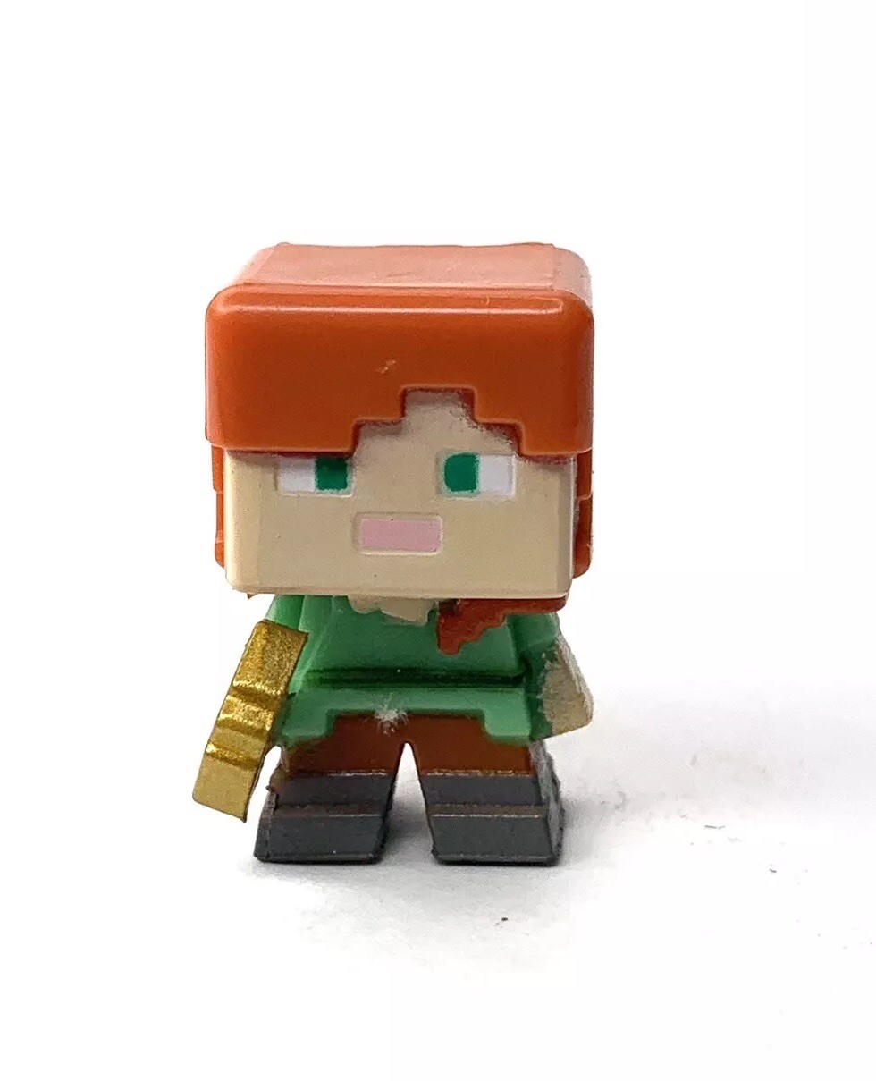 Minecraft Alex w/ Pickaxe 1” Mini Figure Toy Netherrack Series S3 ...