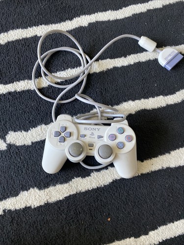 OEM Sony PlayStation PS1 PS One Controller White Gray SCPH-110 Tested ...