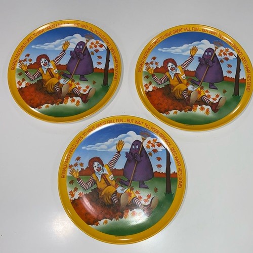 McDonald’s 1977 Ronald McDonald Grimace Vintage Nostalgia Plates Bundle ...