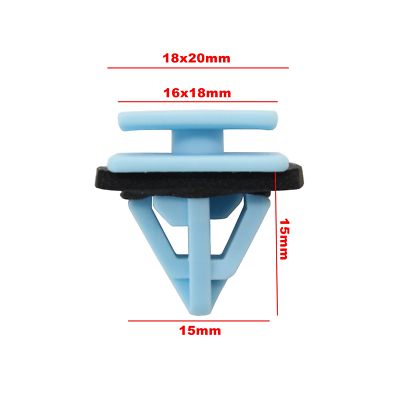 30x Blue Nylon Rocker Panel Molding Clips Sealer Fits For Hyundai 87758 ...