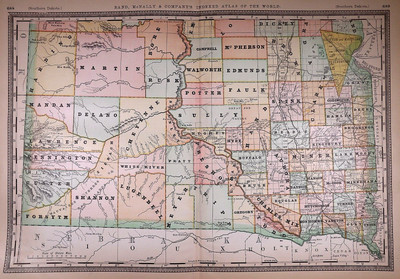 Entire US - 1884 Map Antique Map