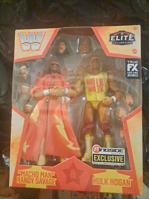 WWE ELITE MEGA POWERS HULK HOGAN & MACHO MAN RANDY SAVAGE RINGSIDE ...