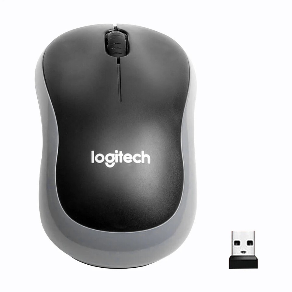 Logitech M185 Wireless Mini Mouse Small Optical Ergonomic Laptop MAC PC ...