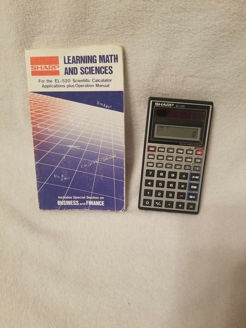 Vintage Sharp El-520 Solar Scientific Calculator for sale online | eBay