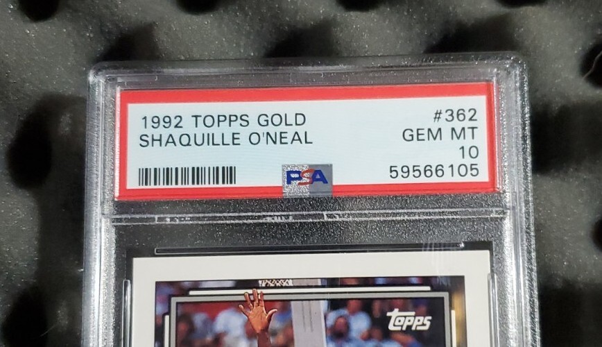 1992-93 Topps Gold Shaquille O'Neal Rookie Card #362 PSA 10 GEM MINT ...