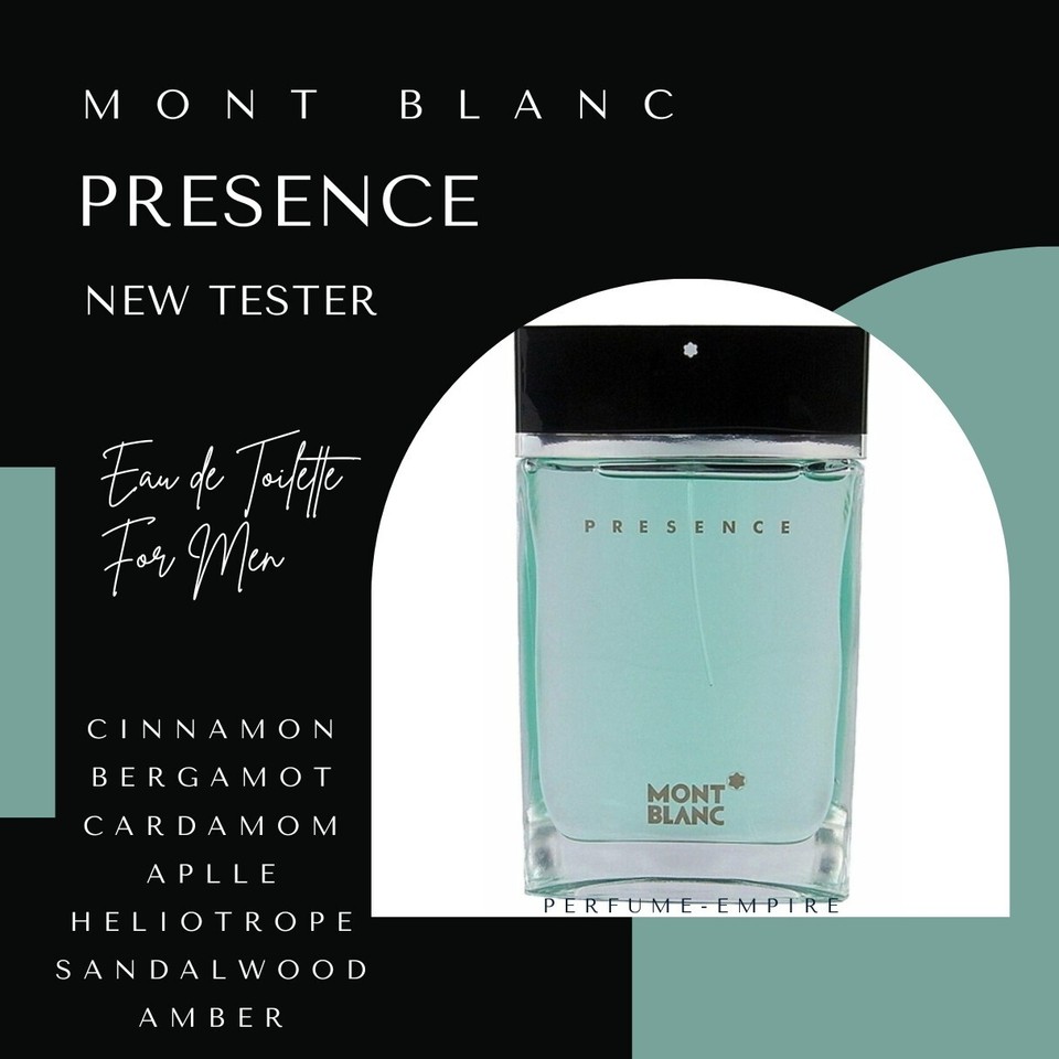 PRESENCE by Mont Blanc 2.5 oz edt Cologne for Men in tester box ...
