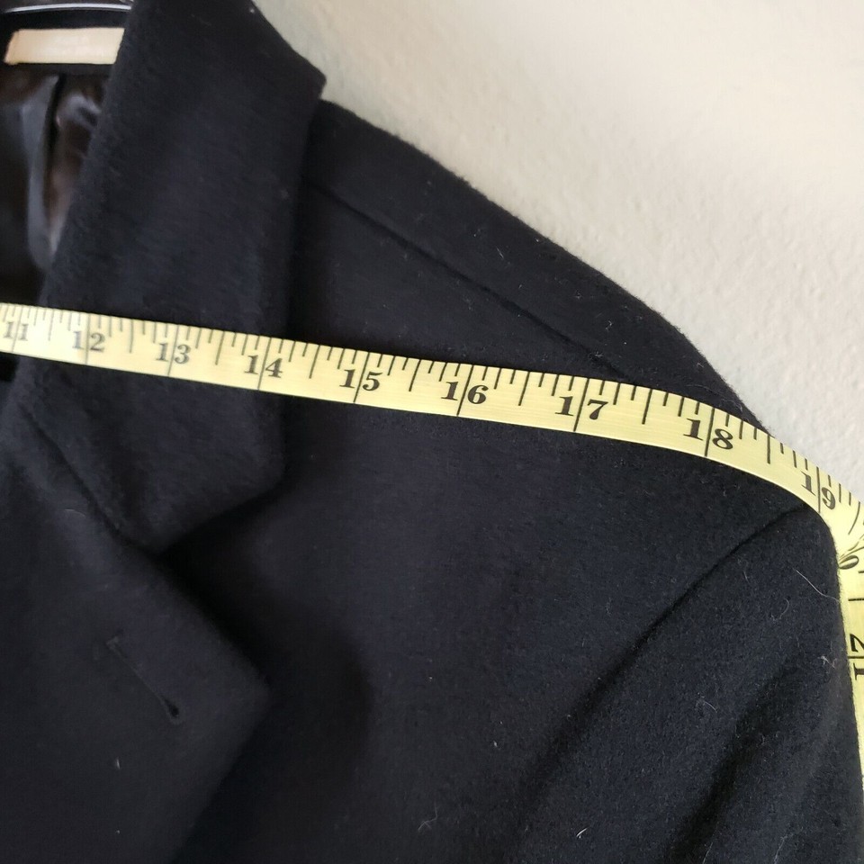 Michael Kors Mens Black Cashmere Fully Lined Long Blazer Jacket Size ...