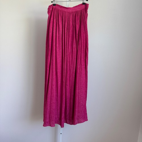 Akemi + Kin Anthropologie Maxi Skirt Paisley Lagenlook Pink Size 6 Boho ...