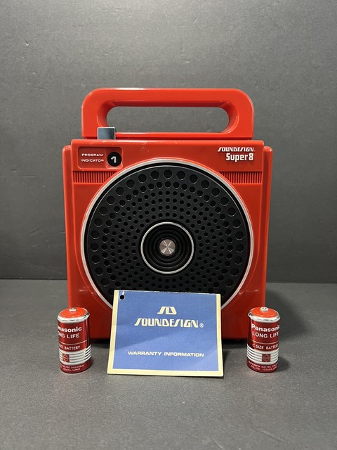 Vintage Red Super 8 Soundesign 4009 Portable 8 Track Tape Player Parts ...
