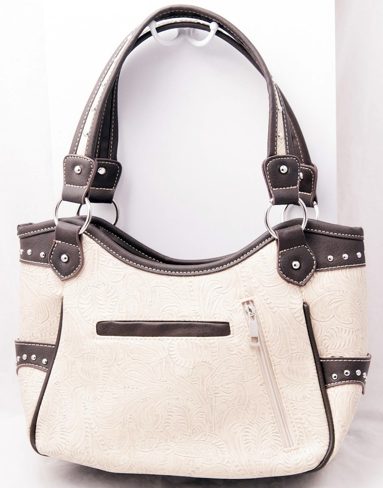 Western Rhinestone Cross Angel Wings Concealed Carry Handbag Wallet ...