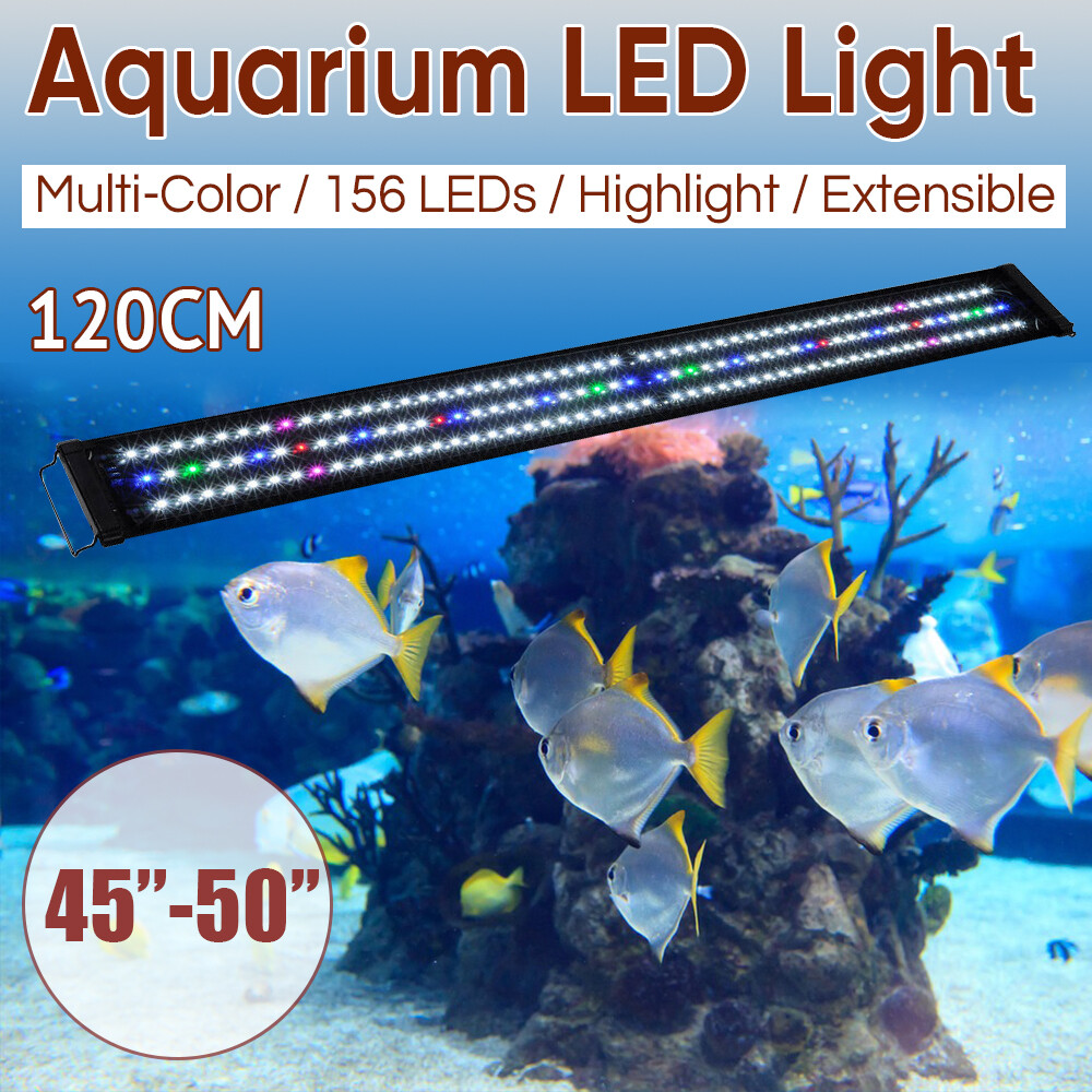 60 90 120cm Full Spectrum Aquarium LED Light Lighting Aqua Plant Fish ...