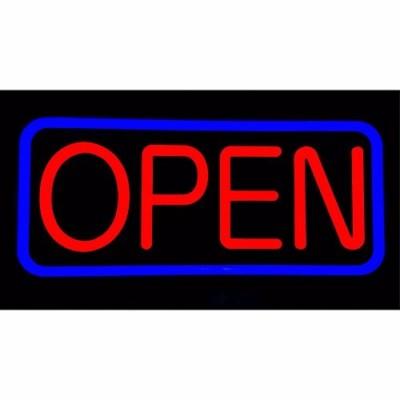 MaxLit 21'' X 10'' New Ultra Bright LED Neon Sign - Open - Remote ...