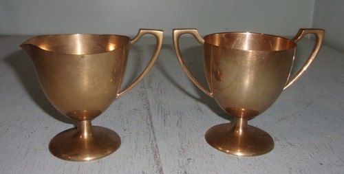 Dirigold Dirilyte Solid Brass Cream and Sugar Set | eBay