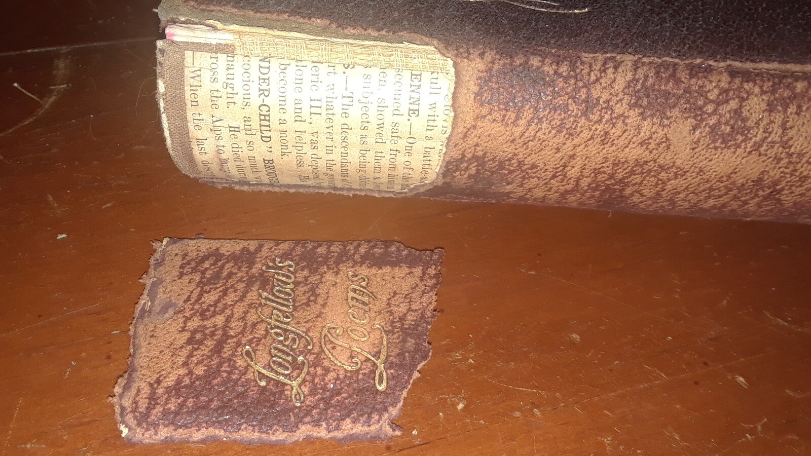 Longfellow's Poems, Leather Bound, 1901 copyright | eBay