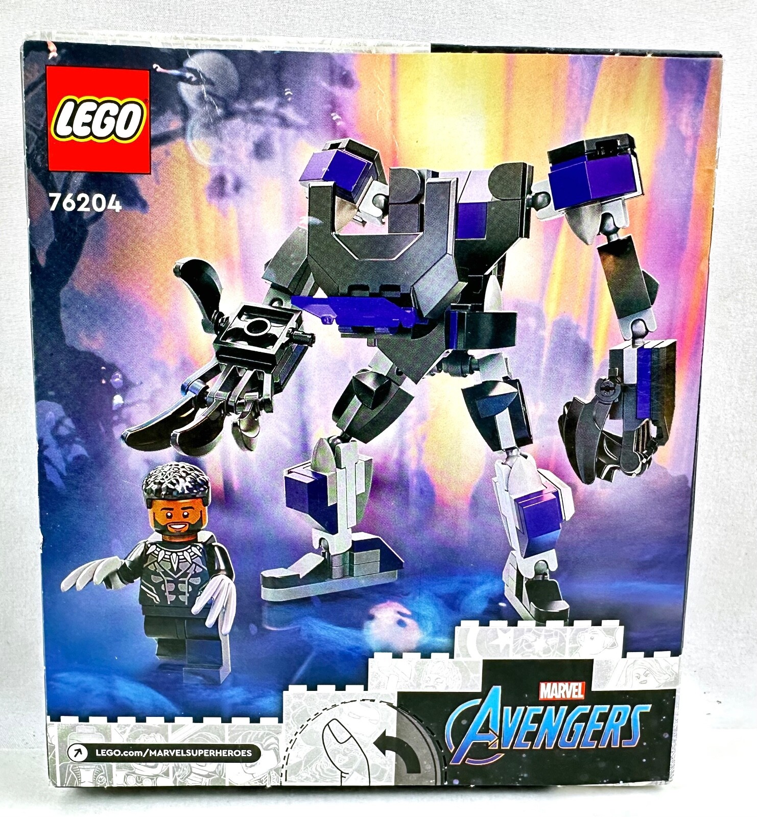 LEGO Marvel Avengers: Black Panther Mech Armor # 76204 124 Pcs See 7 ...