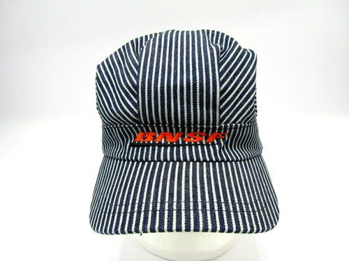 VTG BNSF Railways Conductors Hat Railroad Stripe One Size Fits All ...