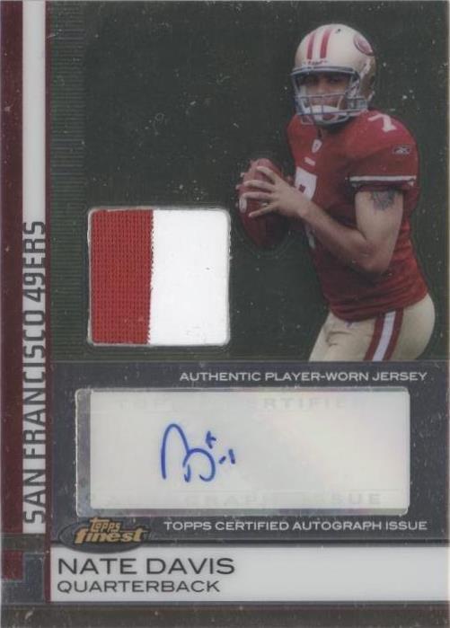 2009 Topps Finest - Nate Davis #72 Rookie Autographed Patch /409 (AU ...