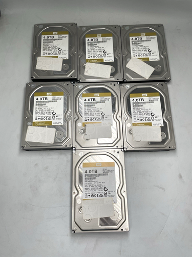 lot of 7 Western Digital WD4002FYYZ- 4TB WD Gold 3.5" SATA 7200RPM | eBay