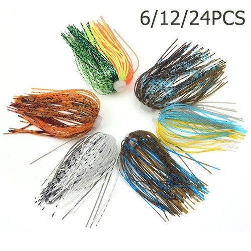 Buzzbait DIY for Brochet Doré Jaune Parts-New Bass Jig Skirts Oscillant ...