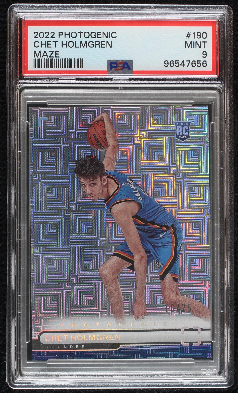 2022-23 Panini Photogenic - Rookies Maze #190 Chet Holmgren /25 (RC ...