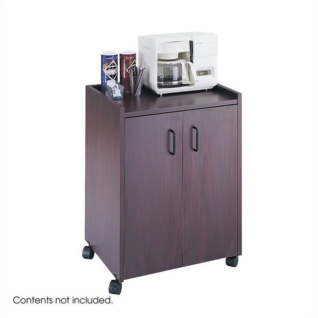 Safco 8953MH Refreshment Center Mobile 23inx18inx31in Mahogany for sale ...