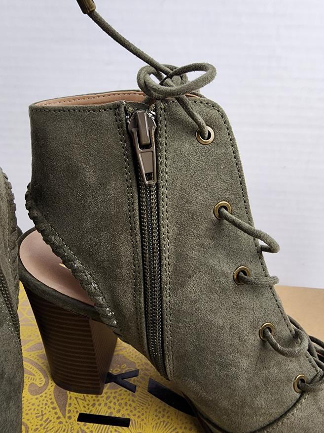 Mix No 6 Lace Up & Zipper Heels (Camona) - Women's US 7 1/2, New in Box ...