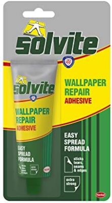 Solvite Wallpaper Repair Adhesive, Wallpaper Paste for Fixing Tears ...