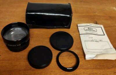 AICO Video Telephoto Converter 2.0 x Screw Mount Filters & Case | eBay UK