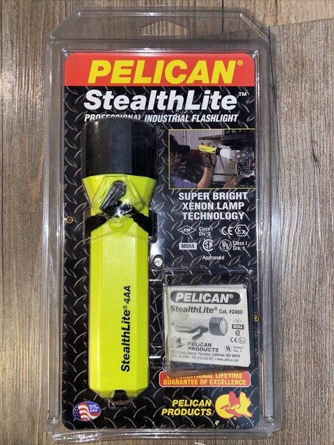 Pelican 2400 Yellow StealthLite 4aa Flashlight Submersible for sale online | eBay